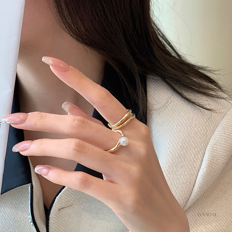 "Captivate the attention" metal open ring – gaacal